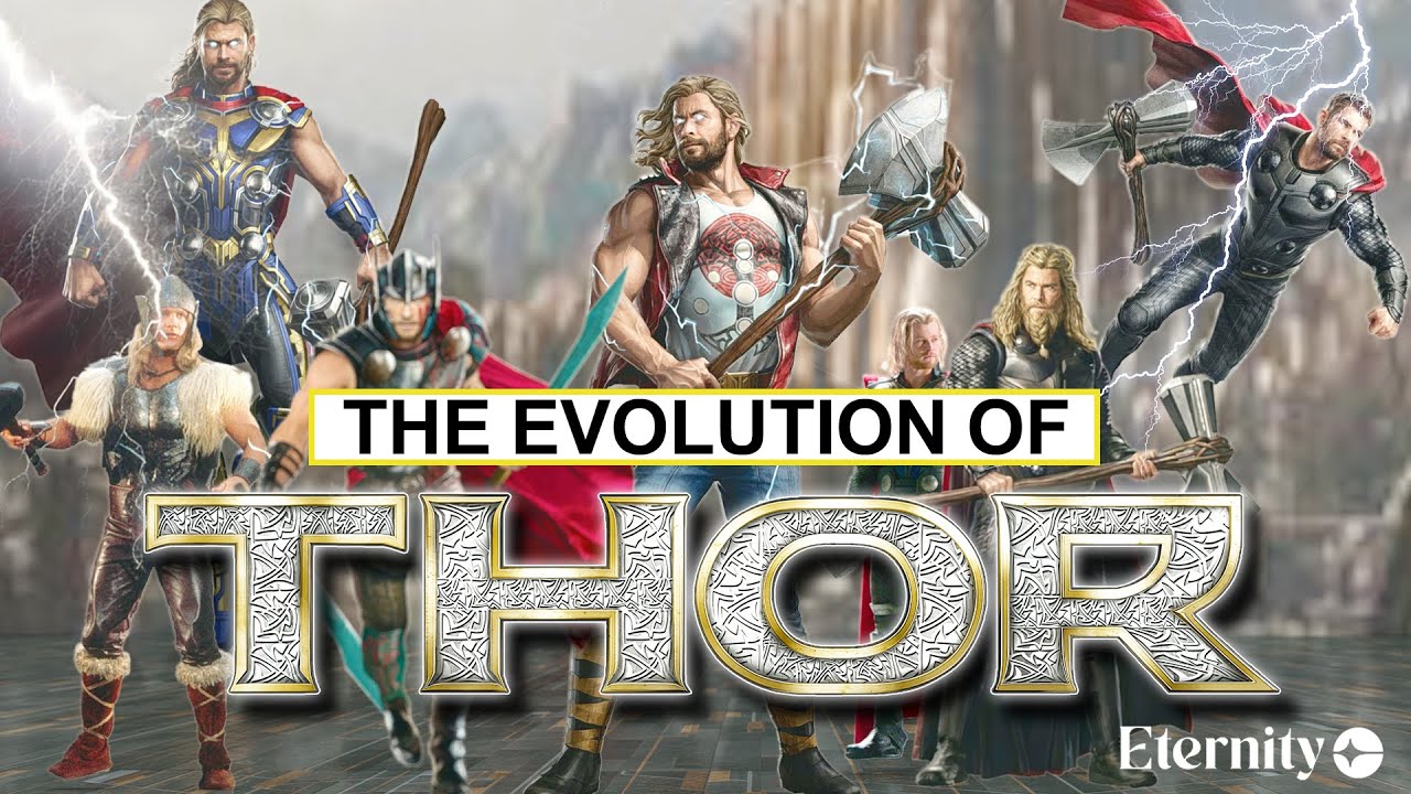 EVOLUTION OF THOR (in animation) #thor #marvel #thorloveandthunder # ...