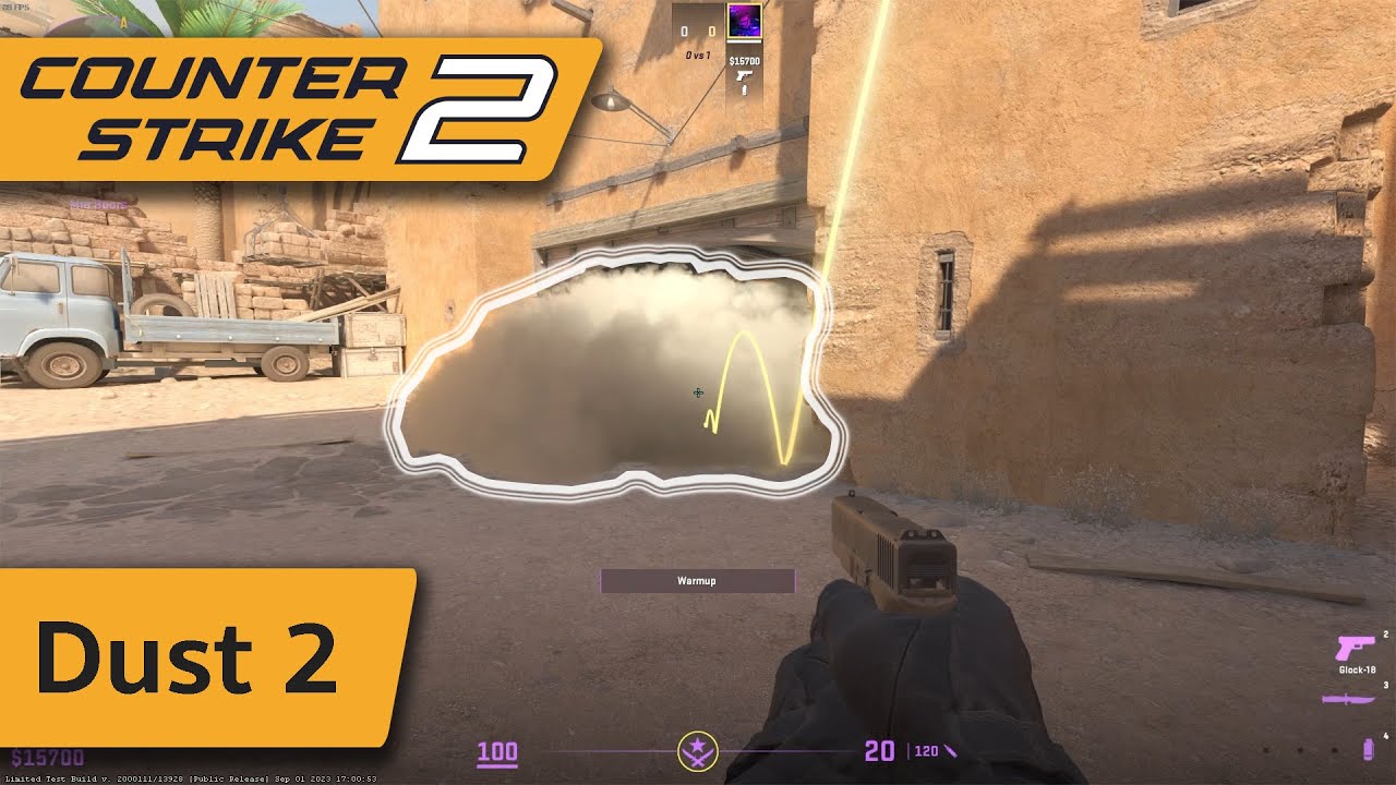 Counter-Strike 2 | CS2 สอน smoke จาก mid ไป CT ด่าน Dust 2 - YouTube
