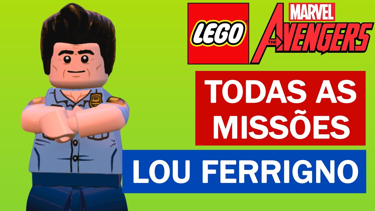 LEGO Marvel Vingadores (Avengers) | TODAS AS MISSÕES DO LOU FERRIGNO ...