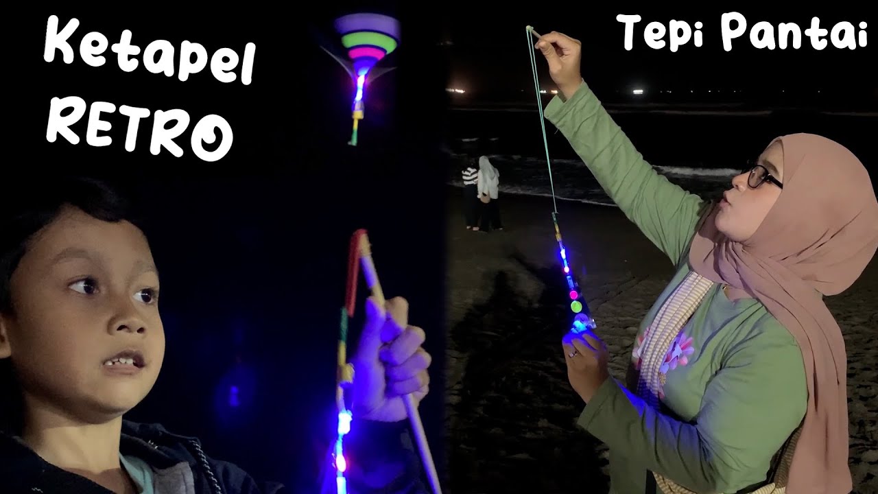 Main Ketapel Kunang Kunang di Malam Hari di Tepi Pantai - YouTube