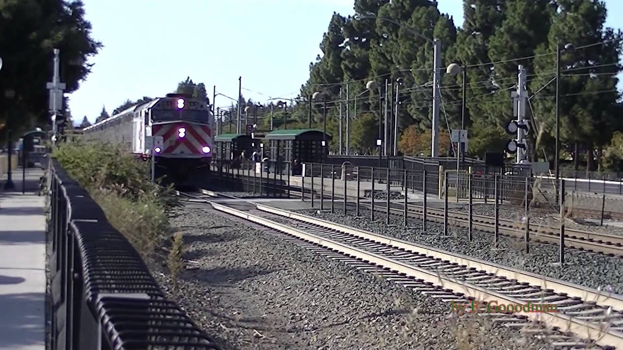 CalTrain at Mountain View - YouTube