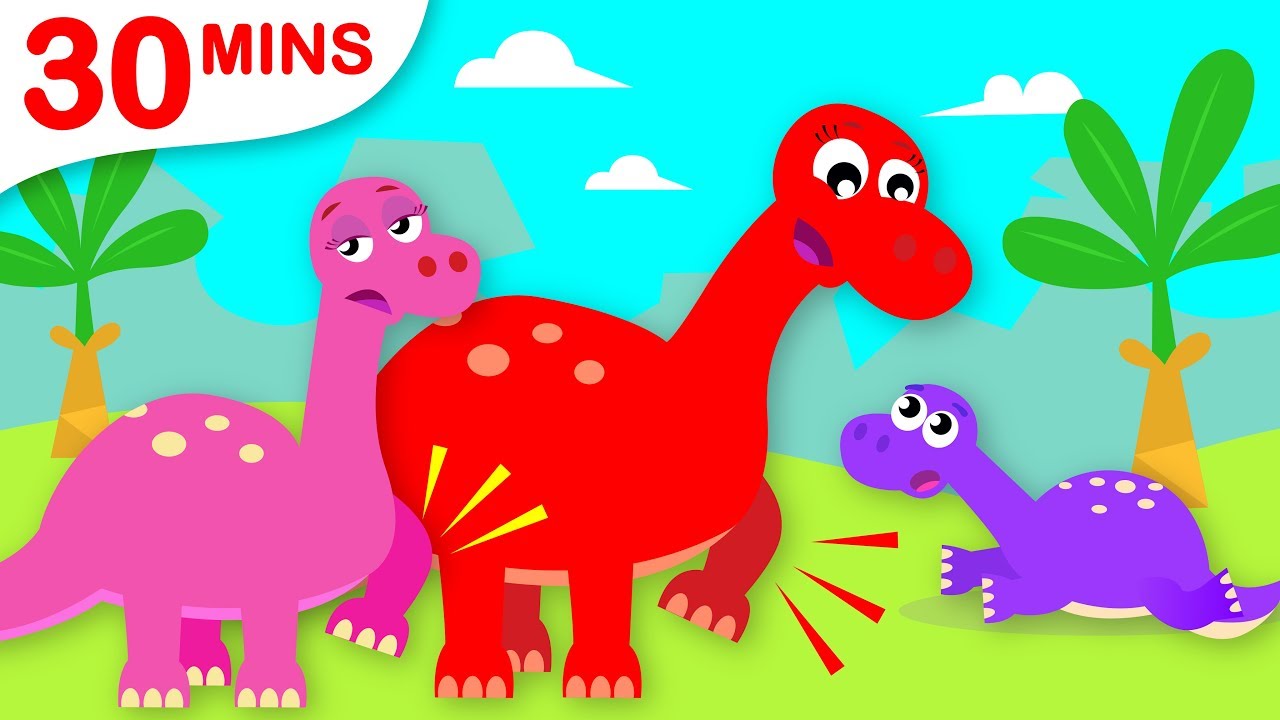 Baby Dinosaur Learns the Dinosaur Stomp | Puppy Chase | Where are My ...