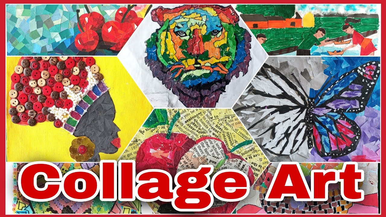 Collage Art | কোলাজ চিত্র | Art and Craft || MUBC Class 8, 2022 | Nill ...