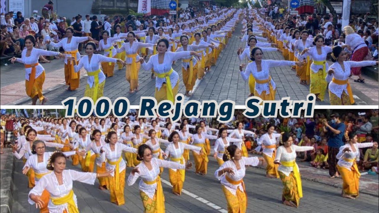 Pementasan Tari SERIBU Penari REJANG SUTRI - Sahasra Warsa Batuan - YouTube