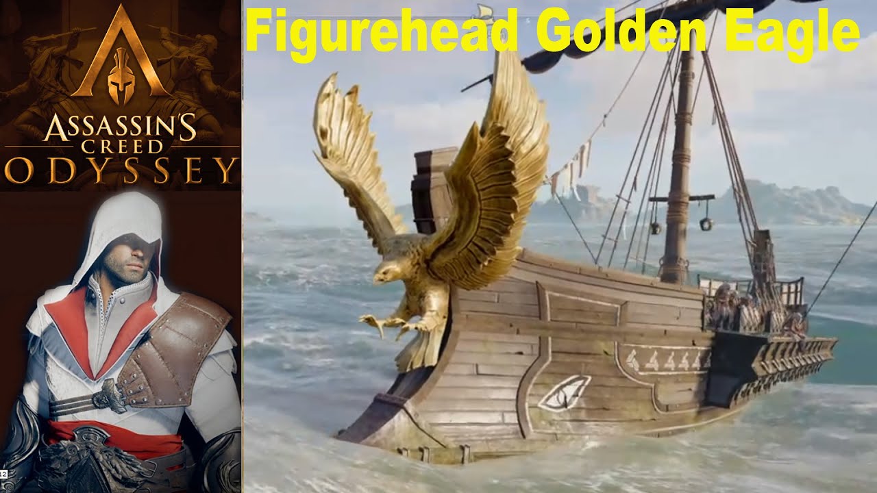 AC Odyssey:Figurehead Golden Eagle ABSTERGO Ship Ezio Skin as Alexios ...
