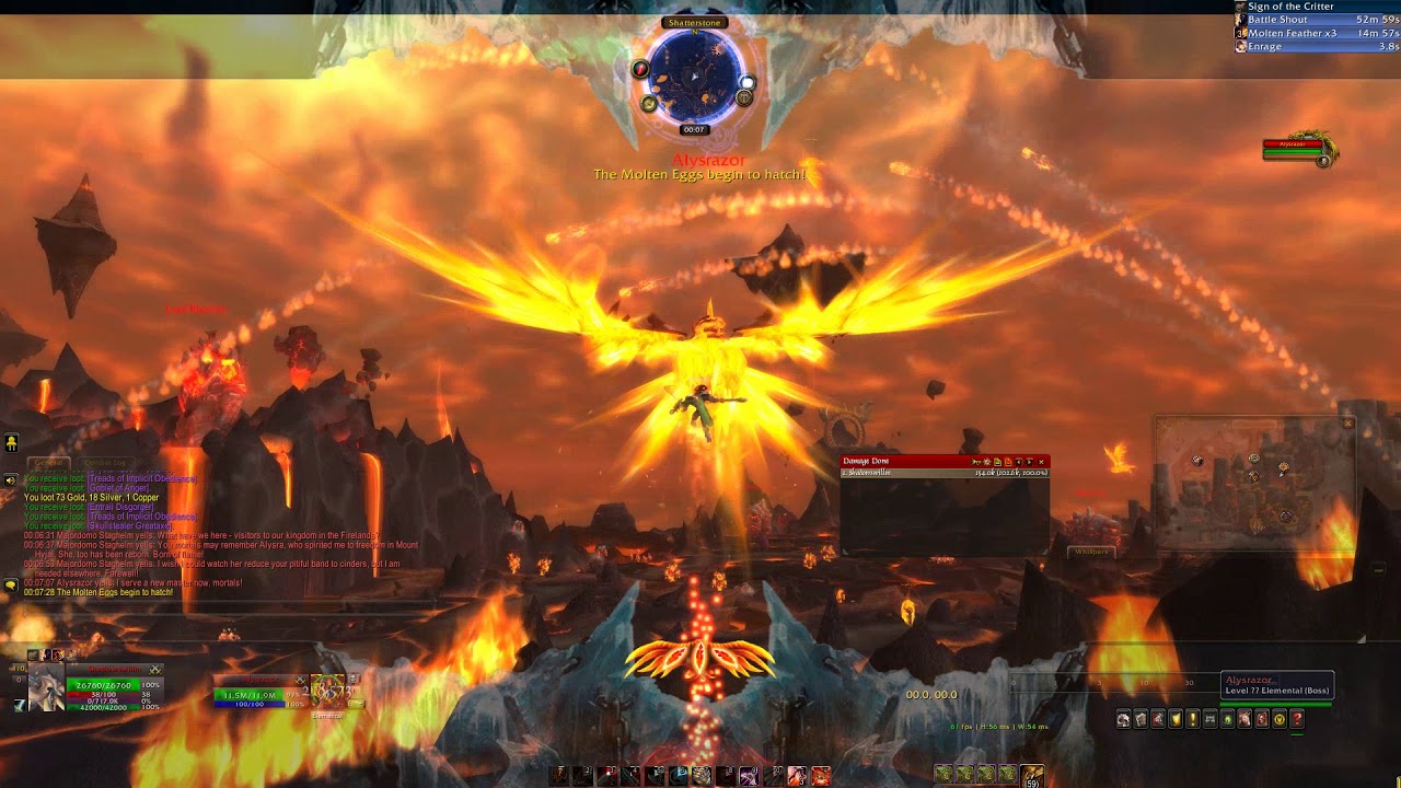 World of Warcraft: Firelands Mount Run! Warrior Edition! - YouTube