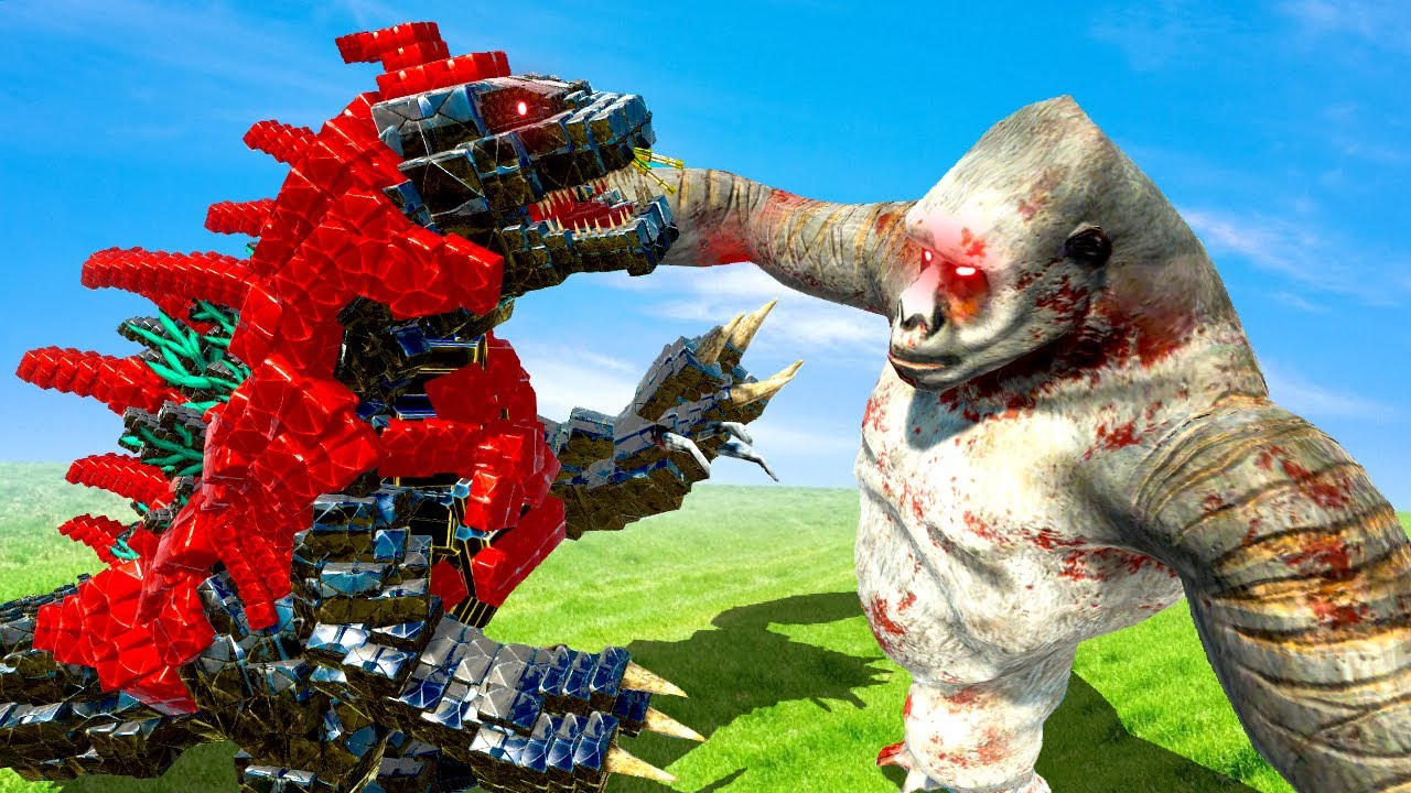 Mechagodzilla vs KING Kong Battle Simulator - Animal Revolt Battle ...