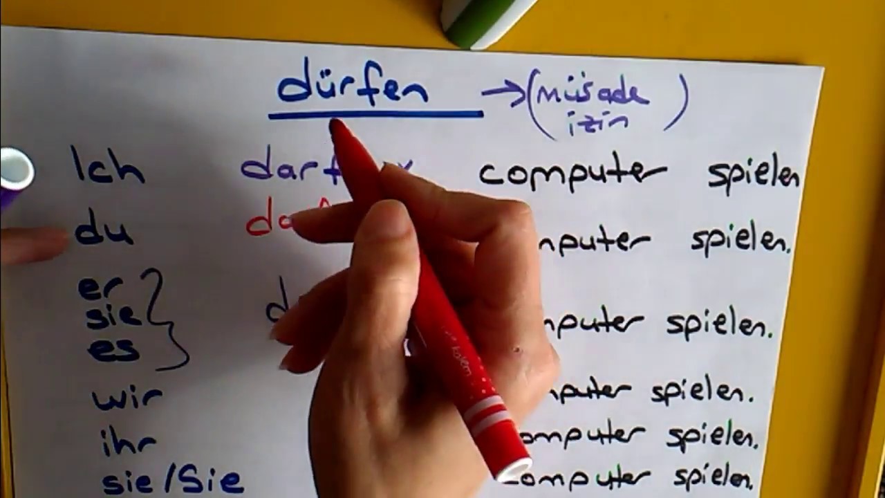 Dürfen fiilinin kullanımı - YouTube