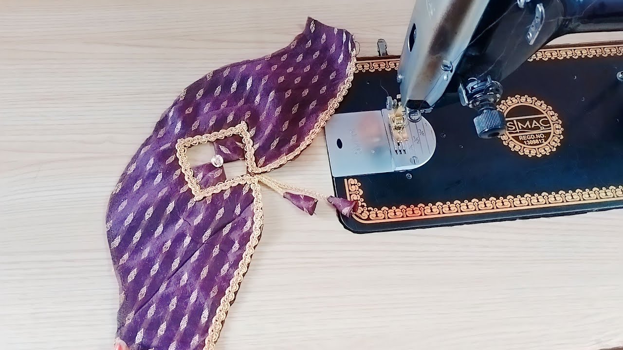 Designer sleeves blouse cutting and stitching || Designer baju ki ...
