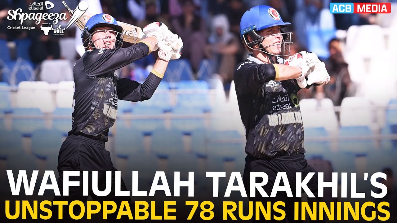 Wafiullah Tarakhil’s Brilliant 78 Runs | Band-e Amir Dragons vs Mis-e ...