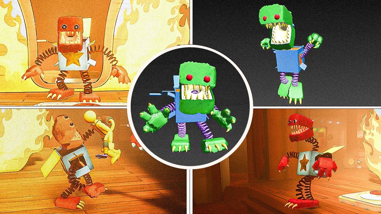 BOXY BOO ALL NEW ANIMATIONS & JUMPSCARES VS Behind The Scenes in ...
