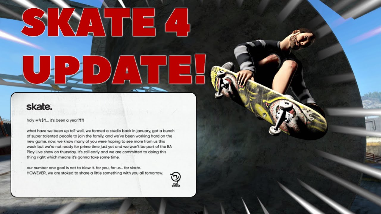 SKATE 4 UPDATE! ANNOUNCEMENT TOMORROW! JULY 19 2021! - YouTube