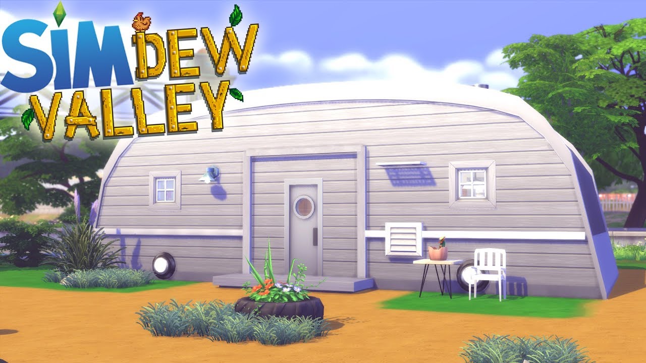 PAM'S TRAILER | The Sims 4 - Stardew Valley Build Series | No CC | 🚍 🍺 ...