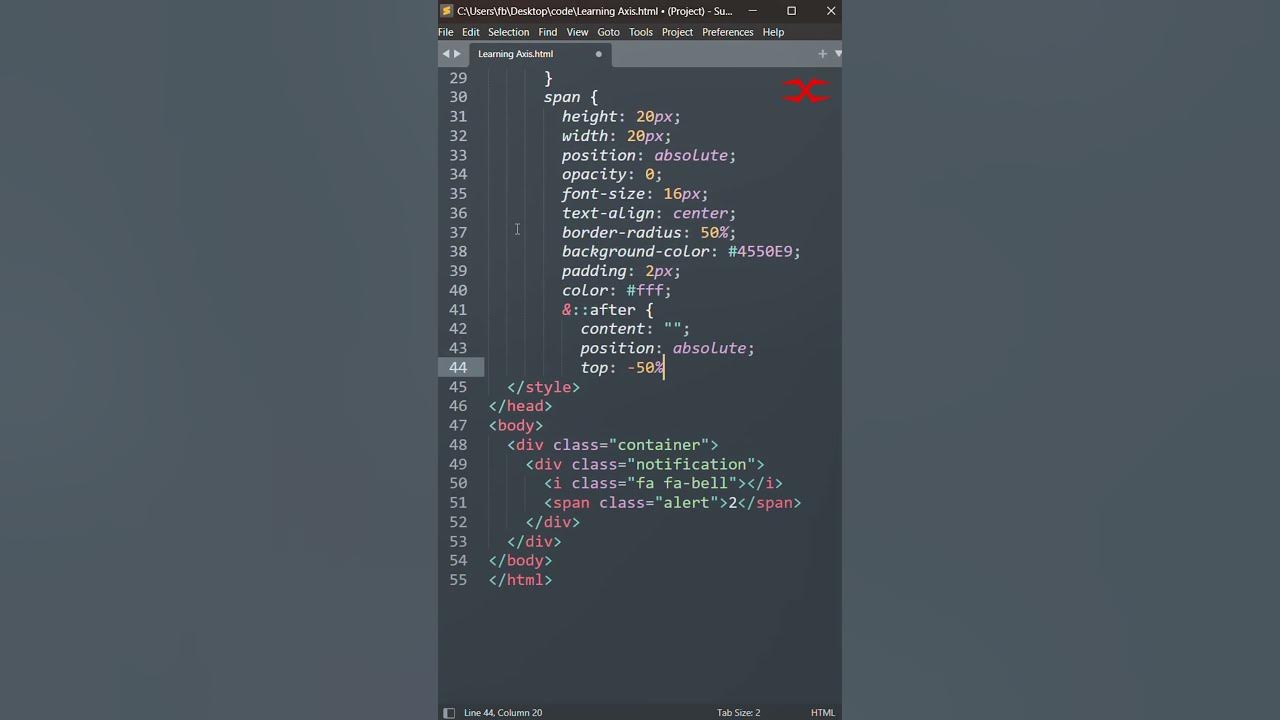 Notification Bell | HTML CSS - YouTube