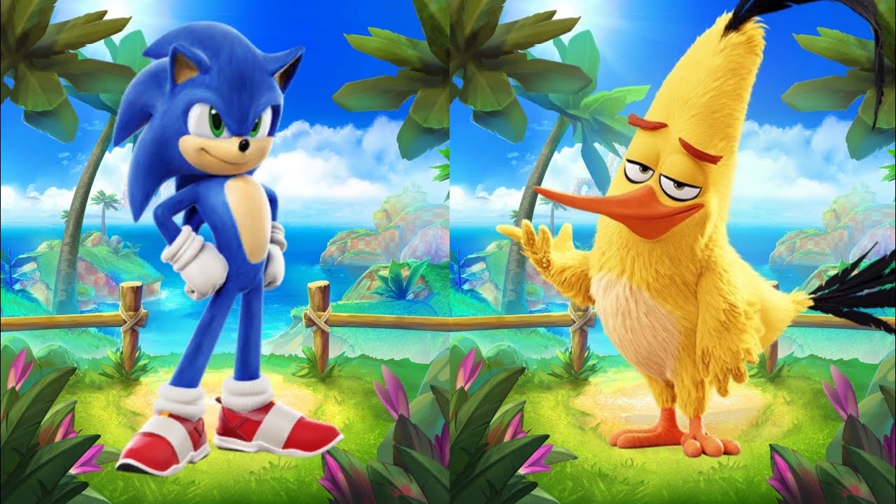 Sonic Dash - Movie sonic Vs chuck Vs All Boss Zazz Egman -All Character ...