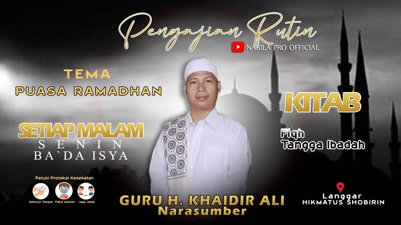PUASA KITAB TANGGA PELAJARAN IBADAH . GR H. KHAIDIR ALI - YouTube