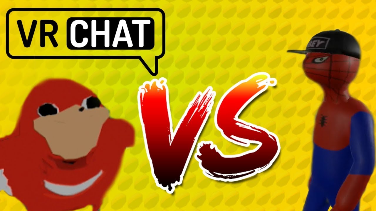 The Great Meme War! Ugandan Knuckles vs Spooderman! | VR Chat Funny ...
