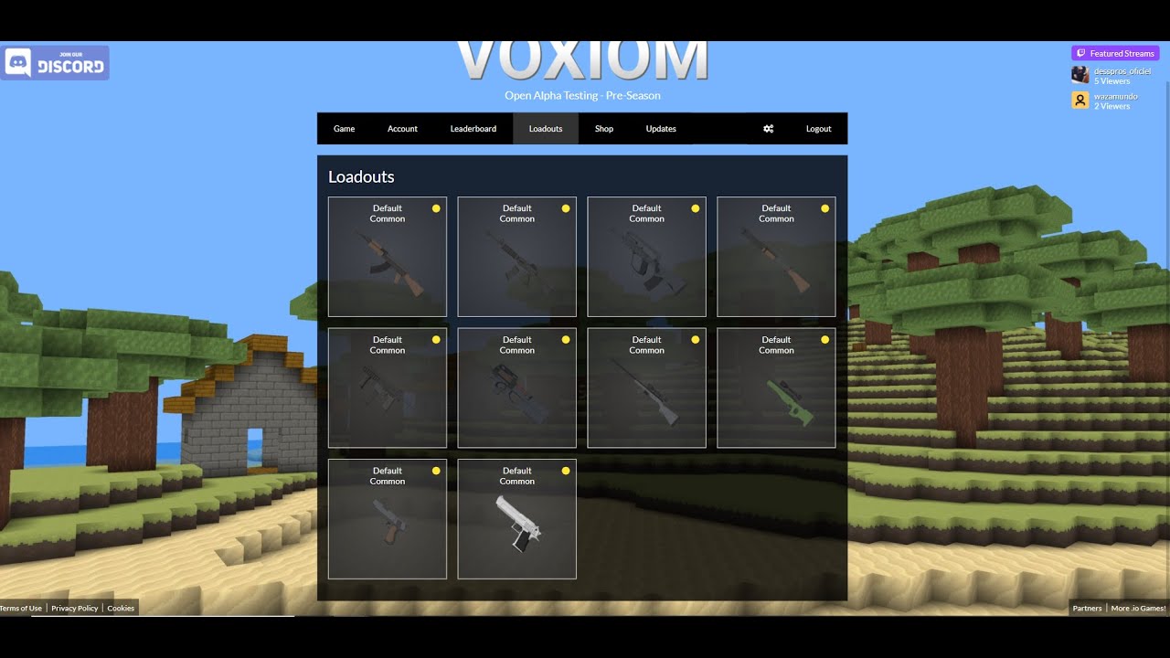 voxiom update weapon skins gems Im on leaderboard also live in 2 hours ...