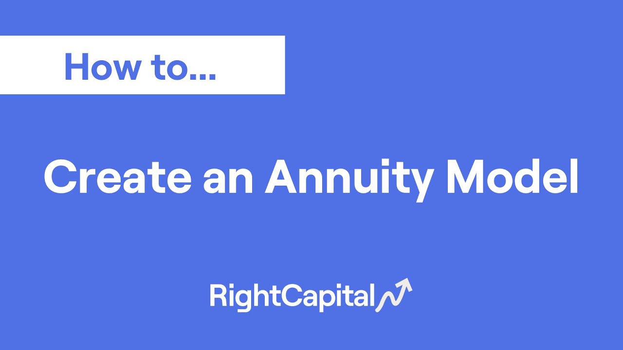 How To Create an Annuity Model - YouTube