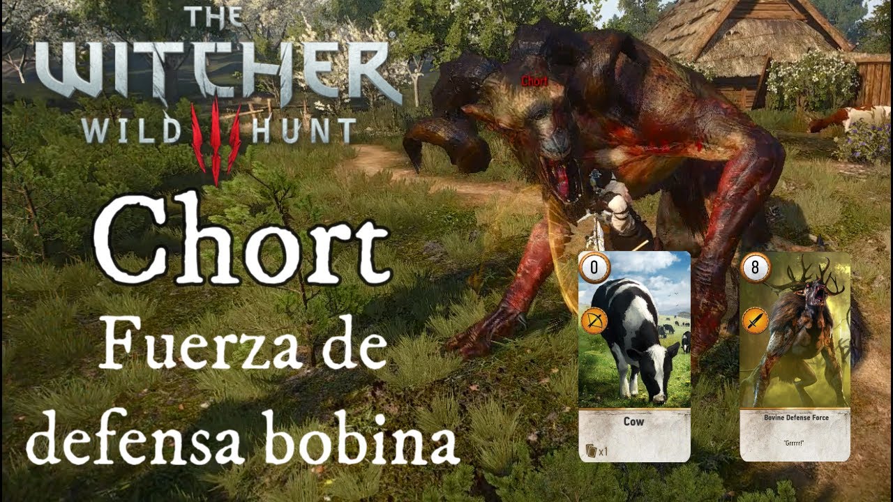 The Witcher 3: Geralt vs Chort - YouTube