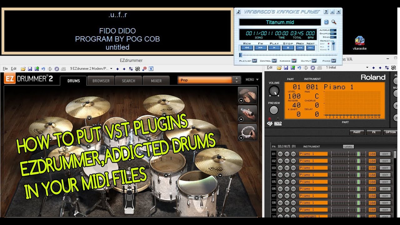How To Put Plugins Ez Drummer Addicted Drums Etc in Your Midi Files How To Put Plugins Ez Drummer Addicted Drums Etc in Your Midi Files