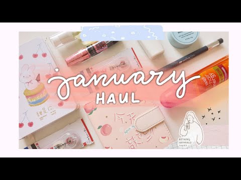 🍒 Monthly Haul : January - Stationery , Make up 2020🍒 - YouTube