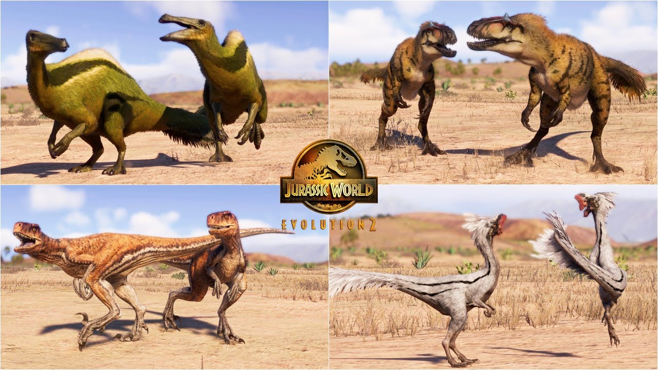 All Dinosaurs Social Interaction Animations in Jurassic World Evolution ...