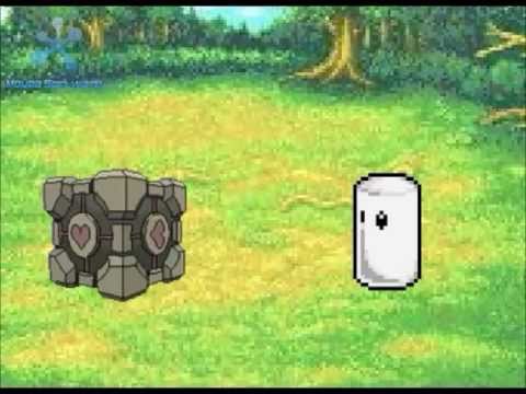 Sprite Fight: Sandbag Vs Companion Cube - YouTube