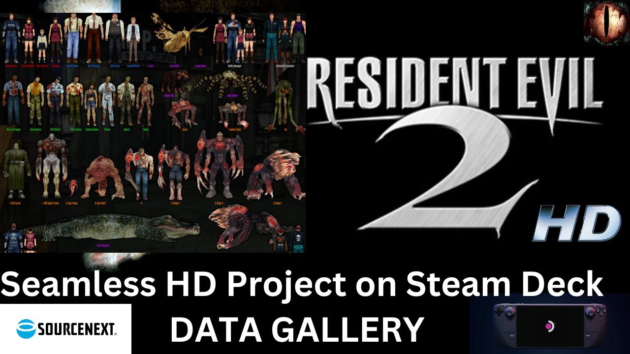 RESIDENT EVIL 2 - 1998- SEAMLESS HD PROJECT- DATA GALLERY - STEAM DECK ...