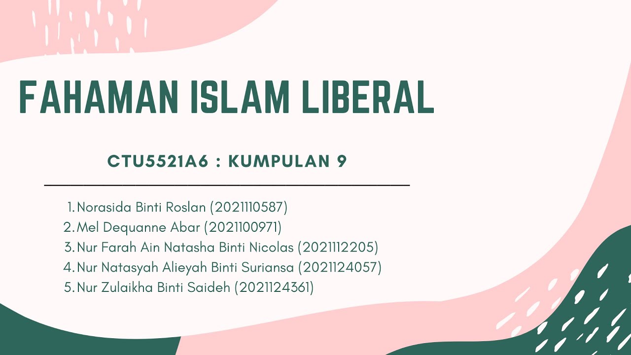 CTU552 - FAHAMAN ISLAM LIBERAL - YouTube