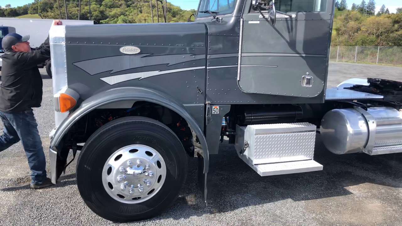 1996 PETERBILT 379 single axle - YouTube