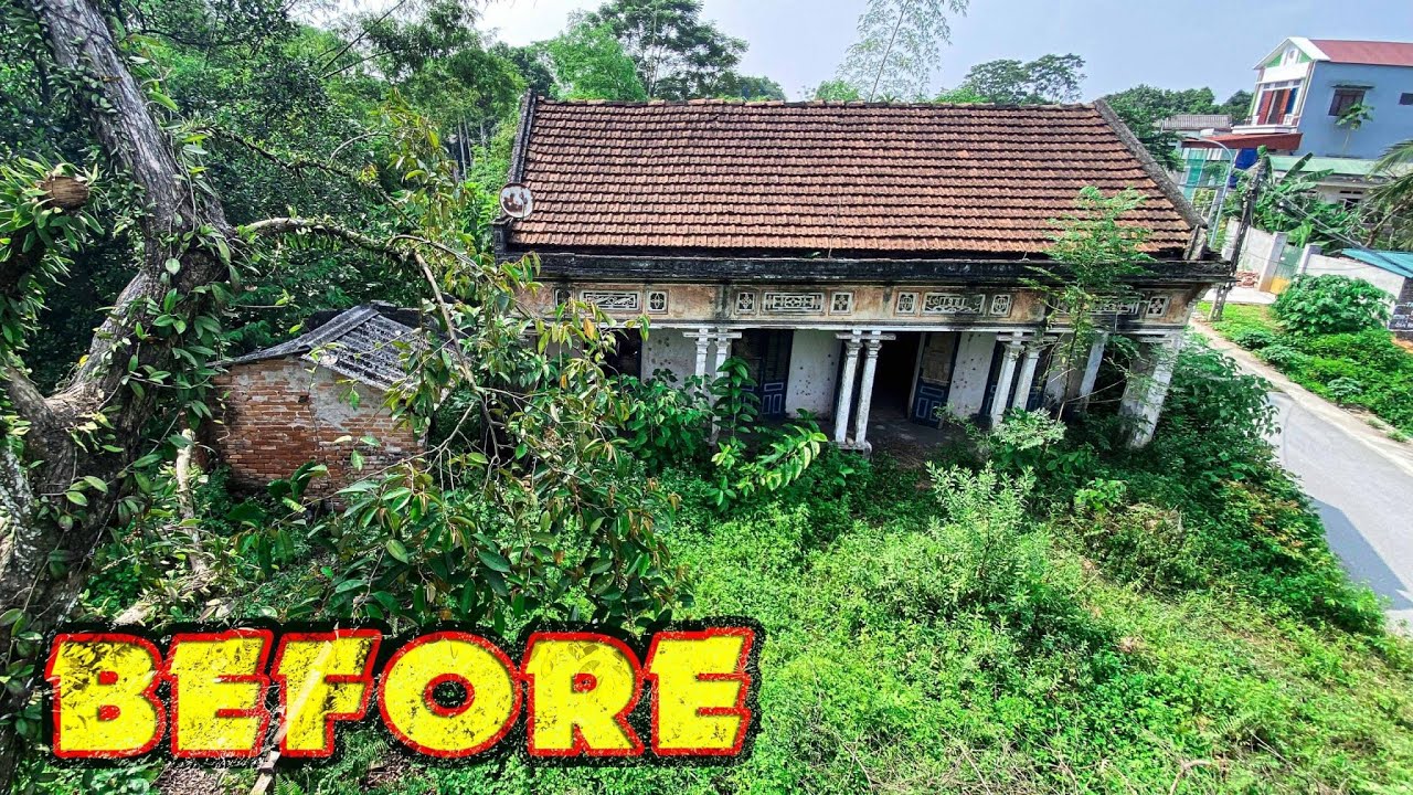 Transformation of the ROTTEN Cultural House was CLEAN UP after 2 days ...