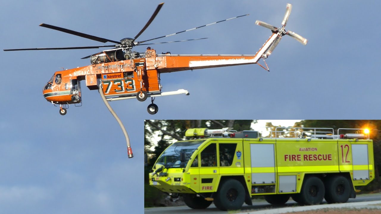 Helitacks, Air-Crane, and Aviation Fire Rescue, Forrestfield W.A. 8 Jan ...