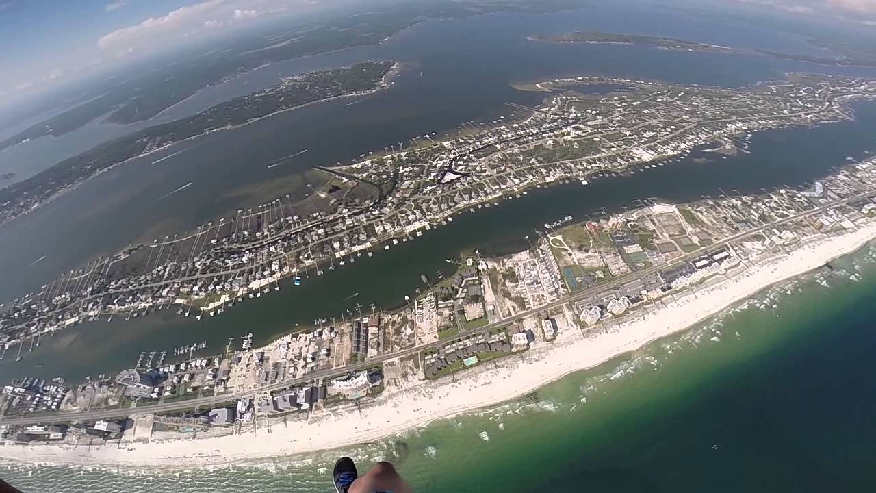 Beach Skydive at the Florabama - YouTube