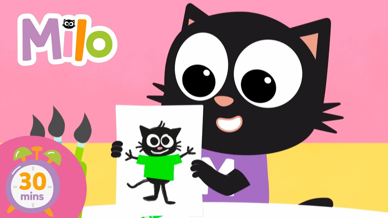 As profissões mais artísticas de Milo | Milo, o gato #desenhos # ...