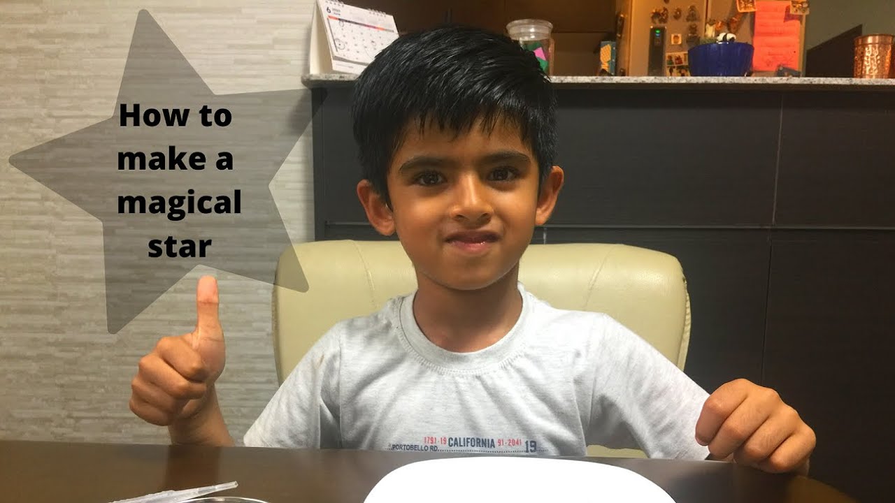 Kids experiment on how to make a magical star | Science for kids | STEM ...