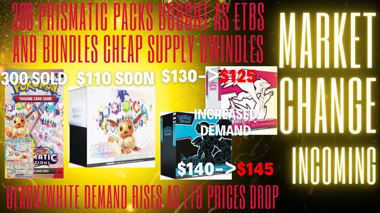 300 PRISMATIC PACKS BOUGHT AS ETB CHEAP SUPPLY DWINDLES - BLACK/WHITE ...