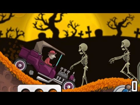 Hill Climb Racing In Haunted || Horror Drive With Skeltons - YouTube