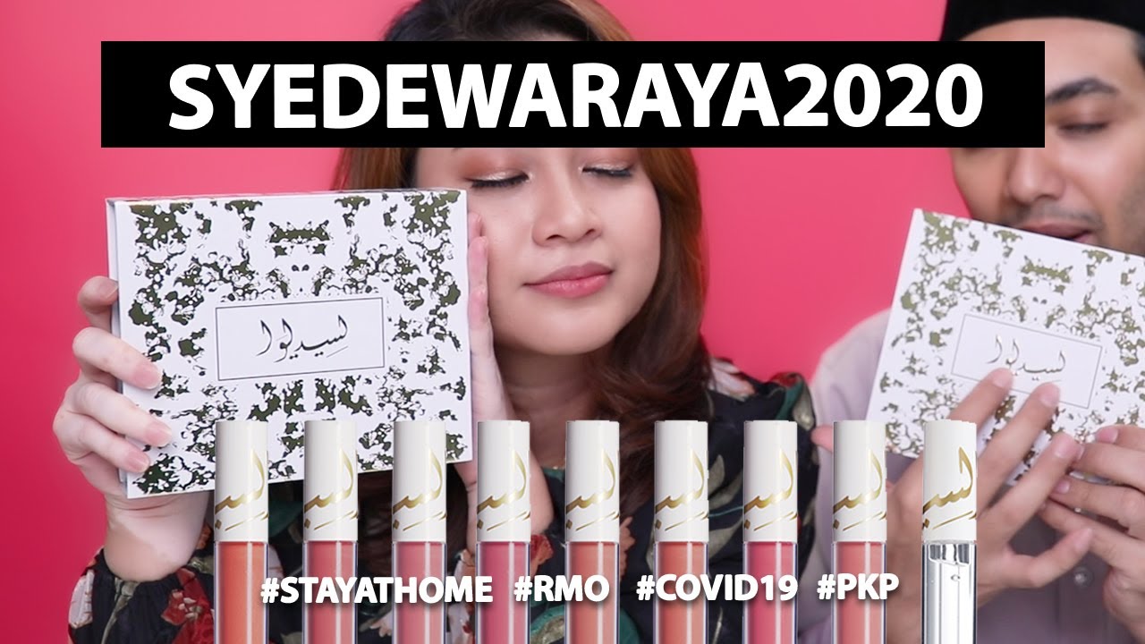 SWATCHING MY NEW SYEDEWA RAYA 2020 LIQUID LIPSTICK SHADES ft. EEQA ...