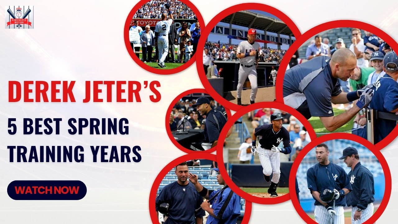 Derek Jeter's 5 Best Spring Training Years - YouTube