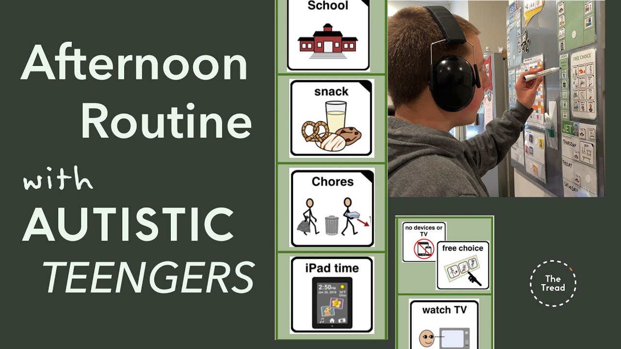 Afternoon routine with Autistic teenagers. - YouTube