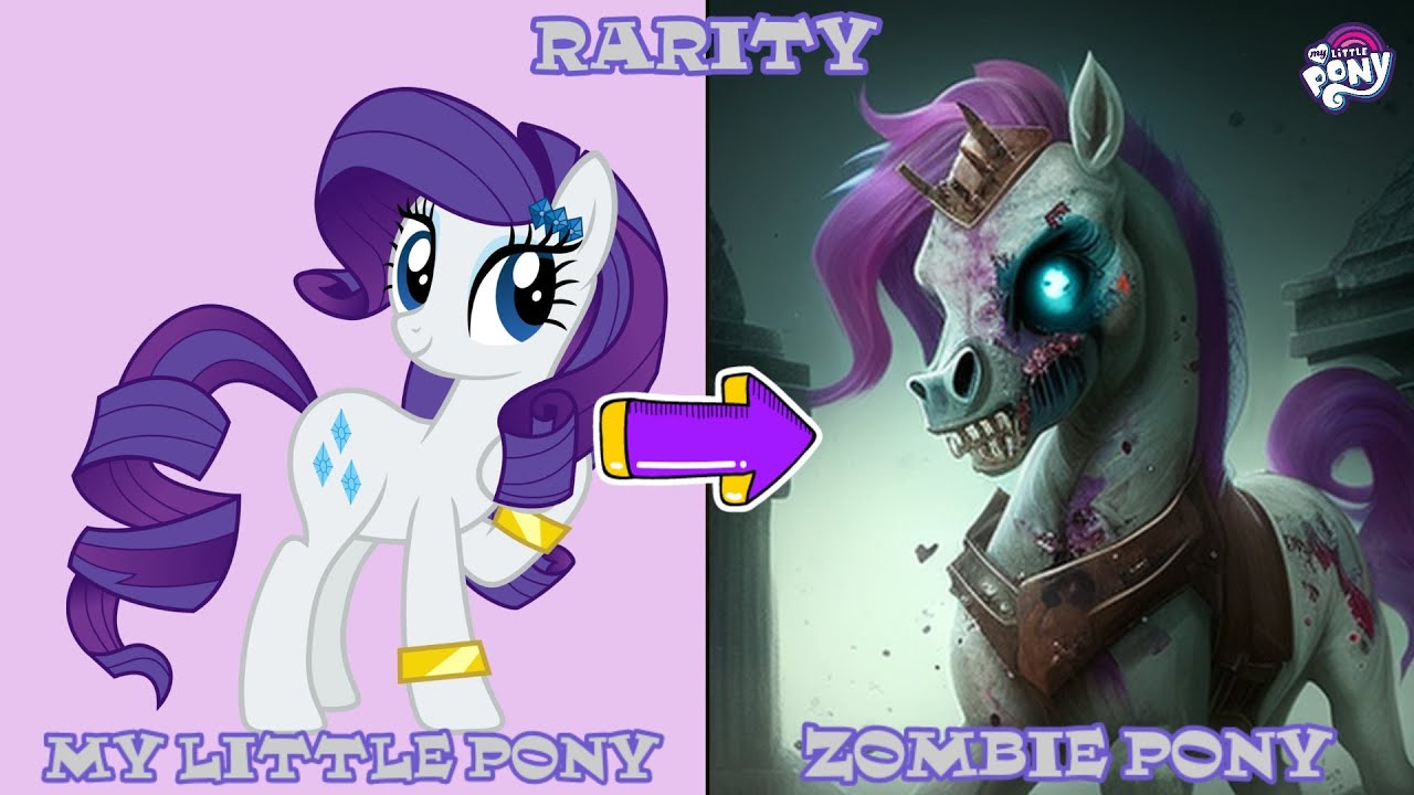 my little pony,pony change into an zombie little pony - YouTube