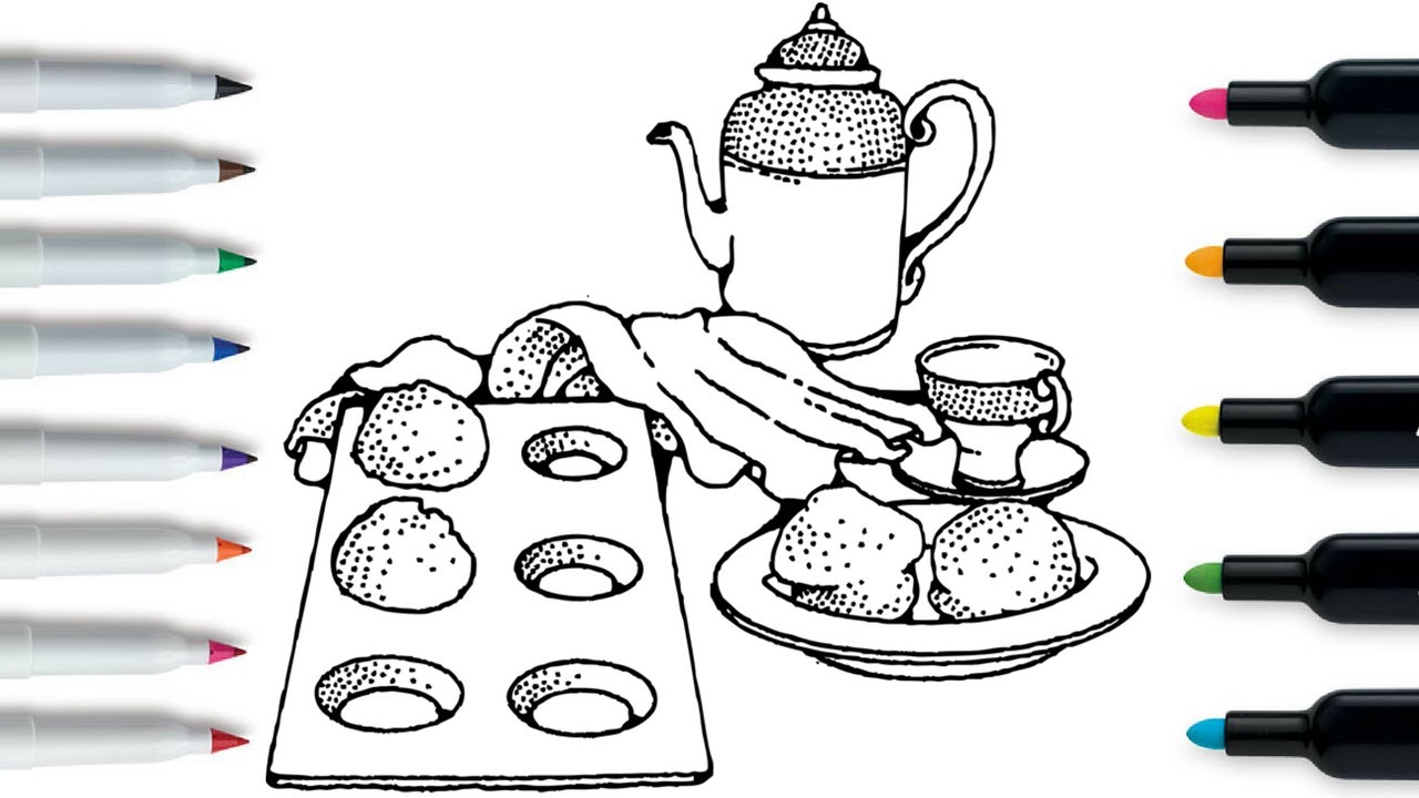 Learn How To Draw A Yummy Breakfast | Kids Songs Learn Drawing | Art ...
