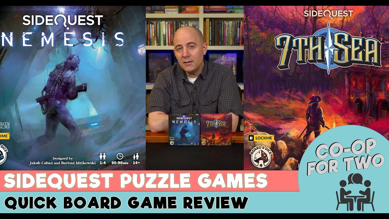 Side Quest Nemesis & Side Quest 7th Sea: A Quick Review of Two Escape Room Puzzle Games - YouTube