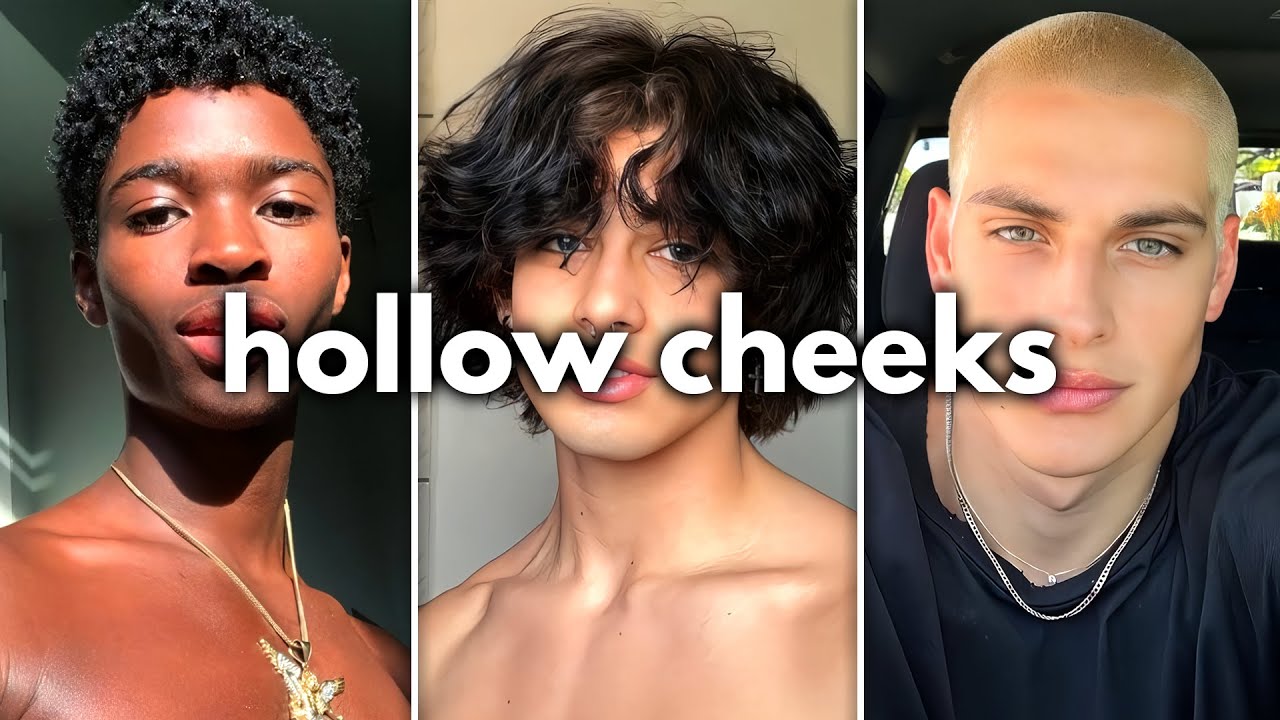 how to get hollow cheeks for guys (no bs guide) - YouTube
