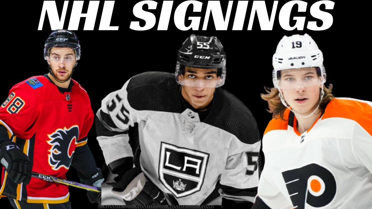 NHL Signings - Byfield, Patrick, Mangiapane + more - YouTube