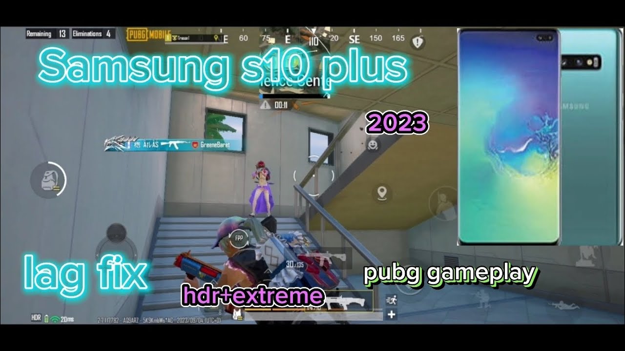 Samsung S10 Plus Pubg Test 2023 hdr+extreme - YouTube