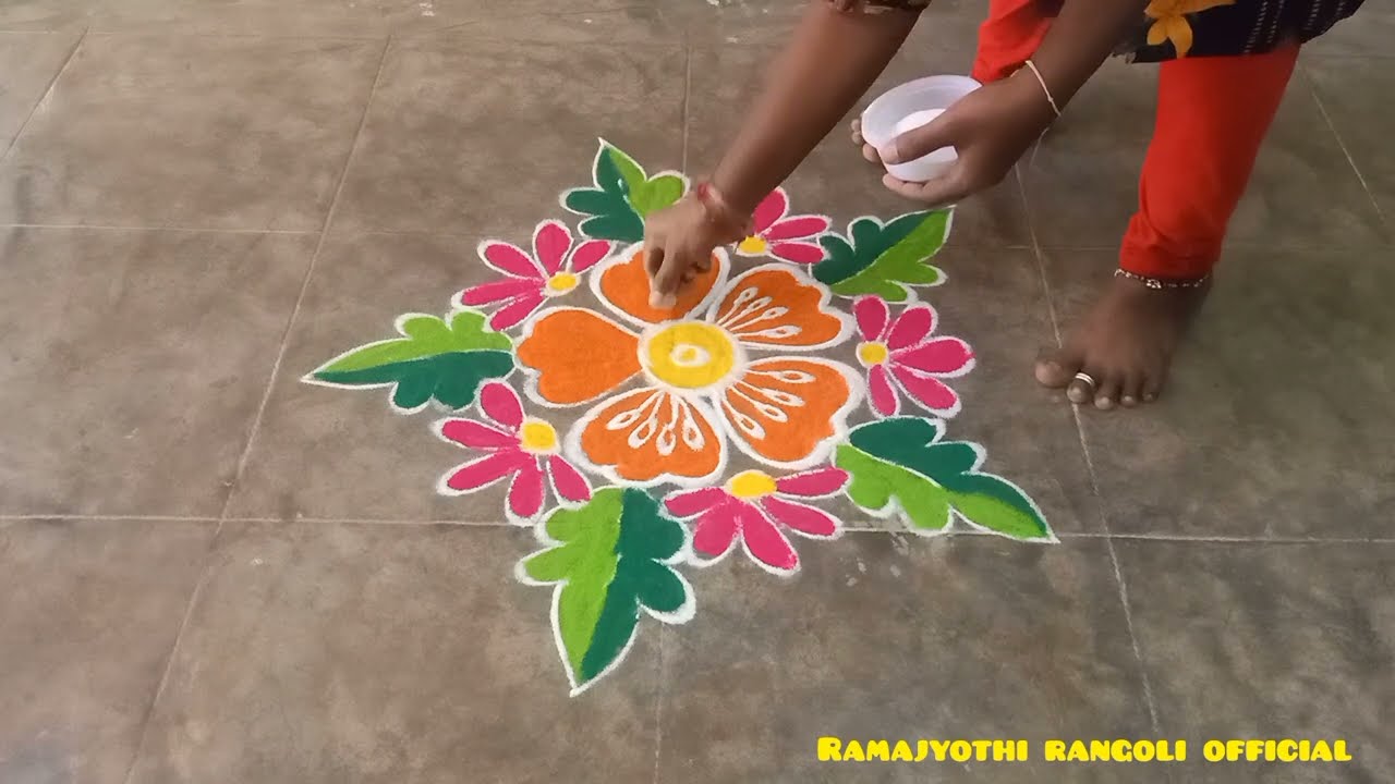 New year muggulu 🌷 sankranthi muggulu 🌷 free hand designs 🌷 simple ...