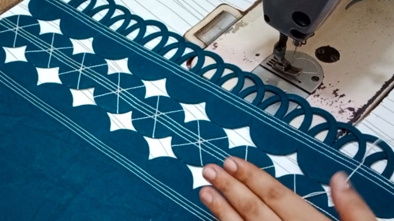 New Cutwork Daman Design Cutting and Stitching// Latest Trouser Design ...