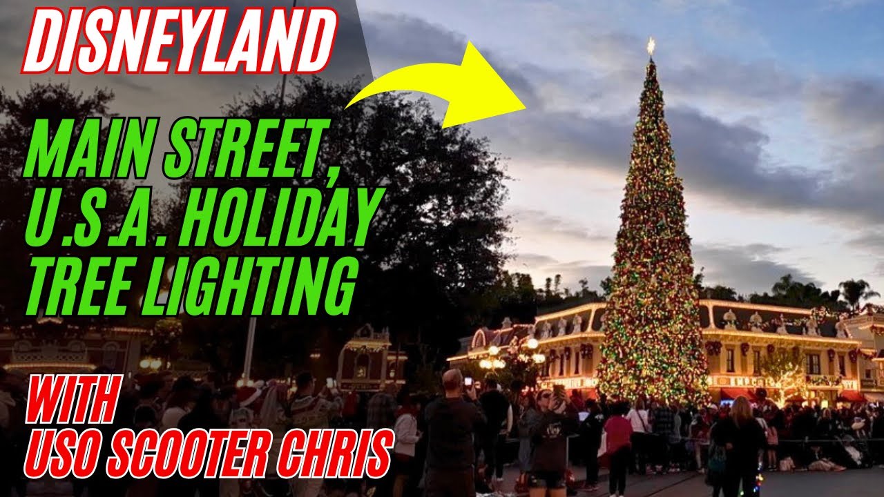 Main Street, U.S.A. Holiday Tree Lighting at Disneyland 2025! - YouTube